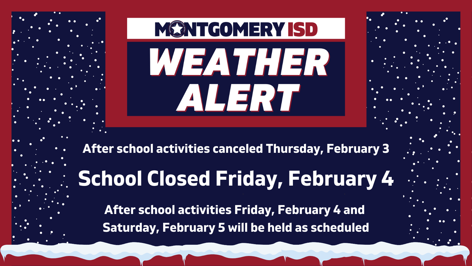 District campuses and facilities to close for inclement weather – The ...